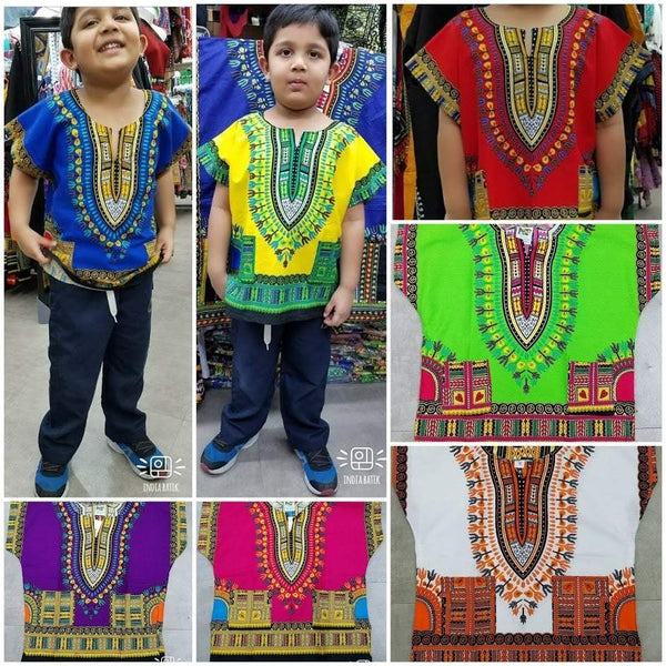 Kids Dashiki Tunic- Unisex – India Batik Retail