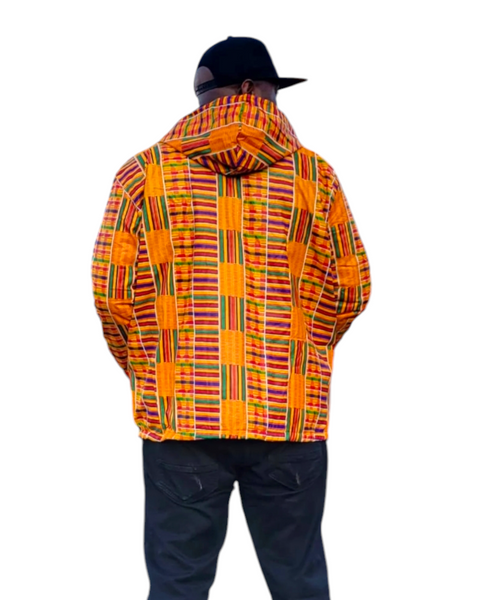 Kente Hooded Jacket / Unisex – India Batik Retail