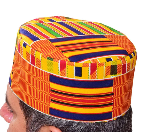 Men Kufi Traditional Hat- Kente – India Batik Retail