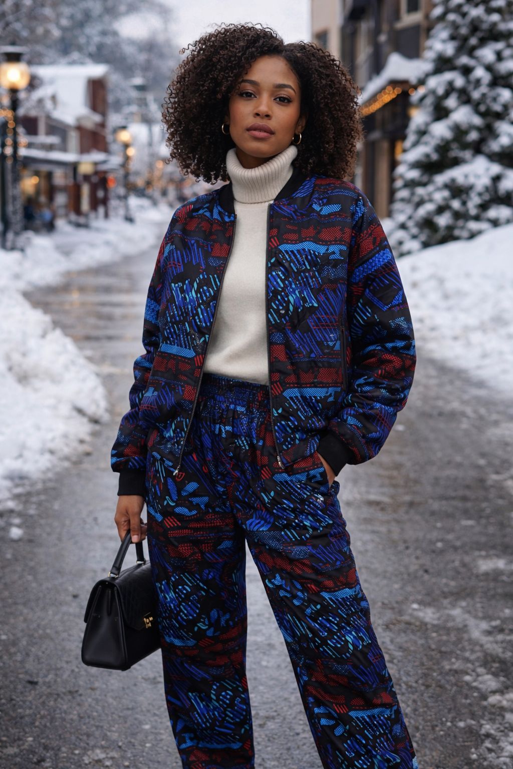 Tracksuit Set / Bomber Jacket & Slacks / Unisex FJ014-D – India Batik ...